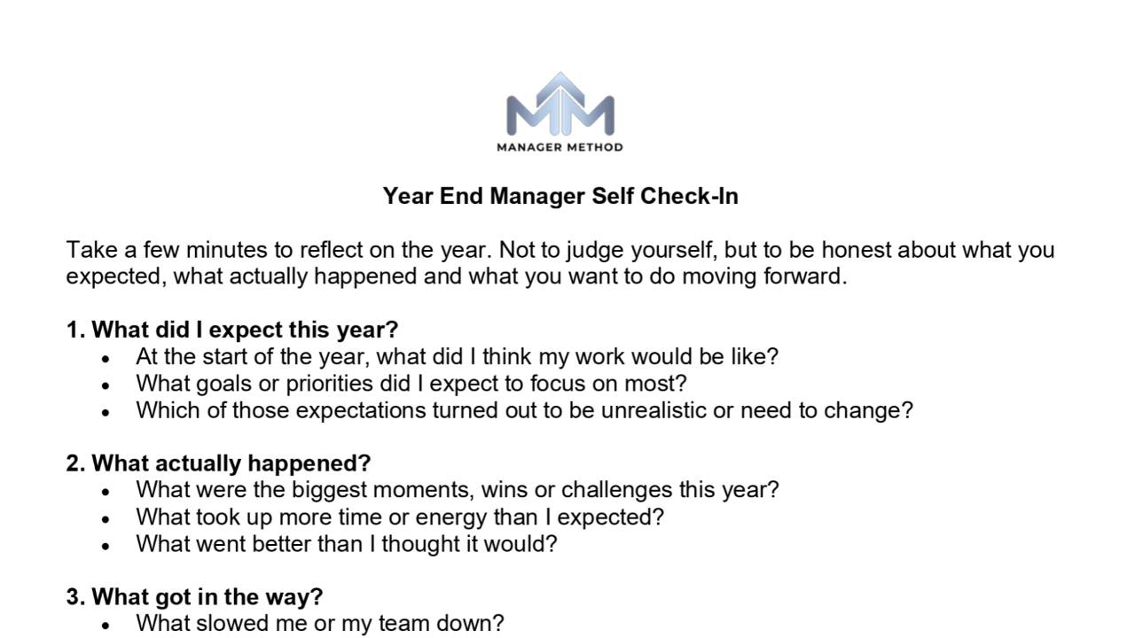 Do This Year-End Check-In as a Manager That Actually Helps You Lead