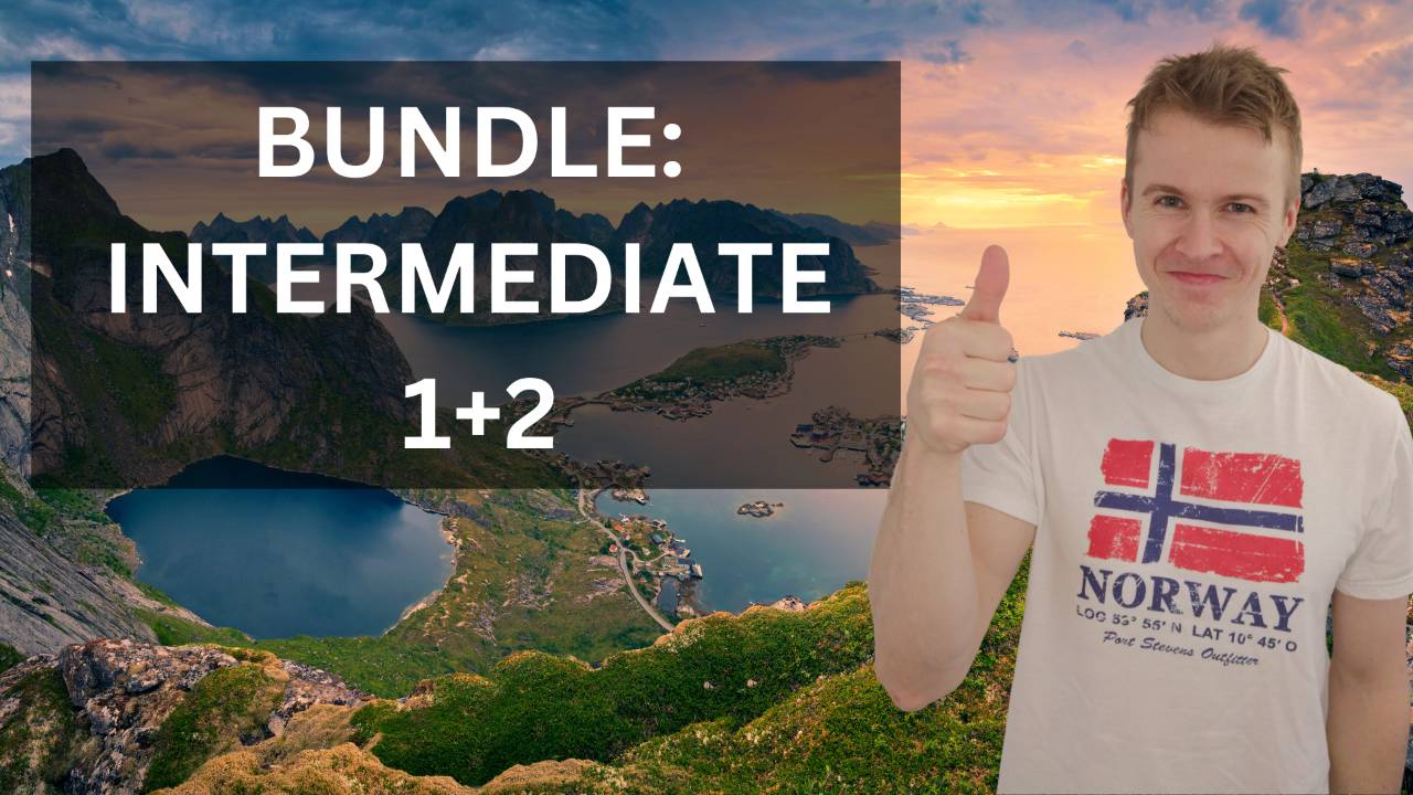 Norwegian MasterCourse For Intermediate - Bundle 1+2