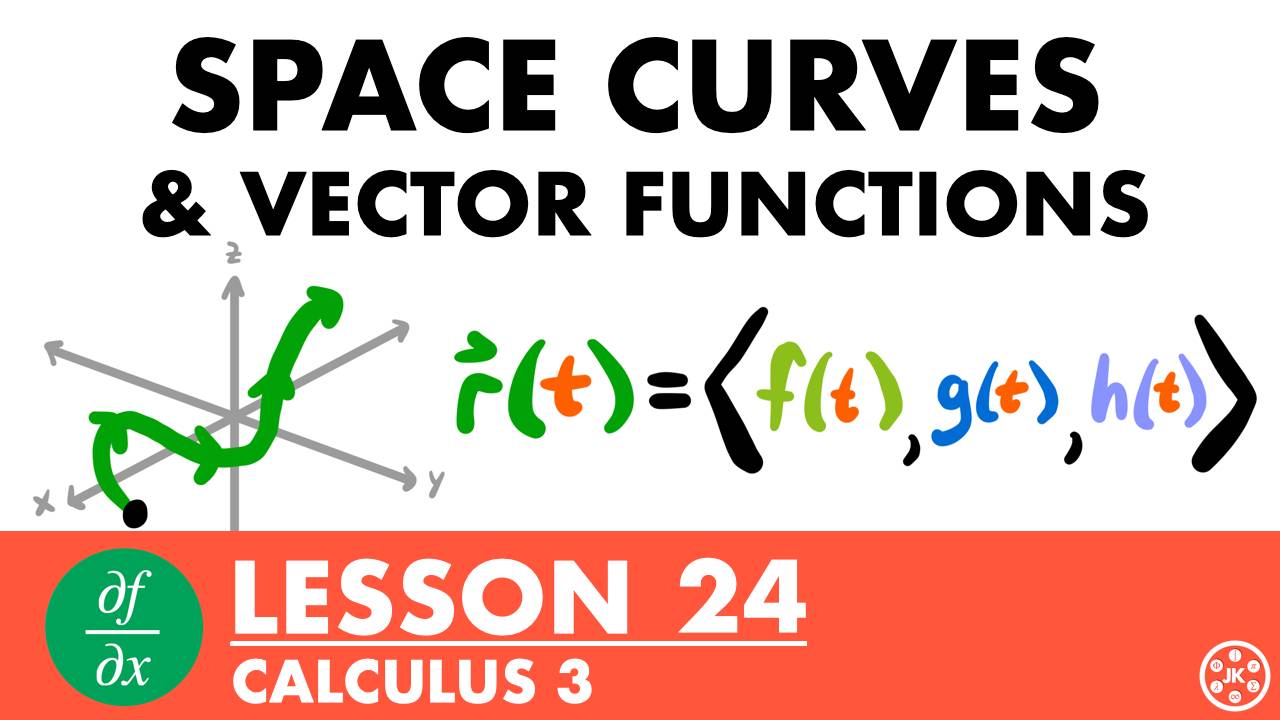 Calculus 3 Lesson 24: Space Curves & Vector-Valued Functions