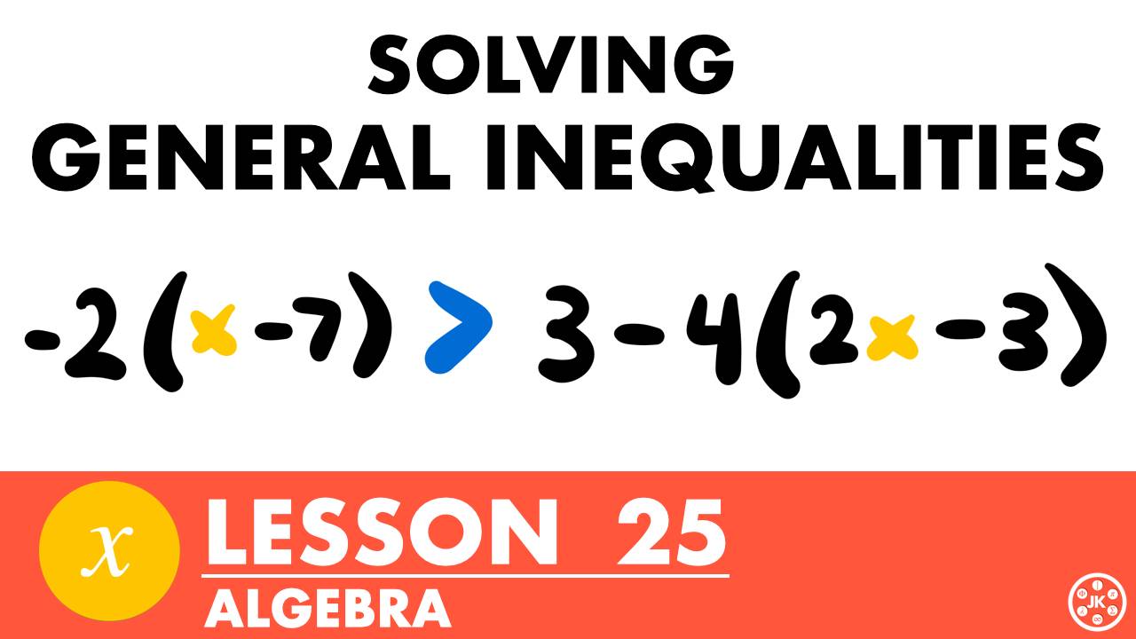 Algebra Lesson 25: Solving Basic General Inequalities