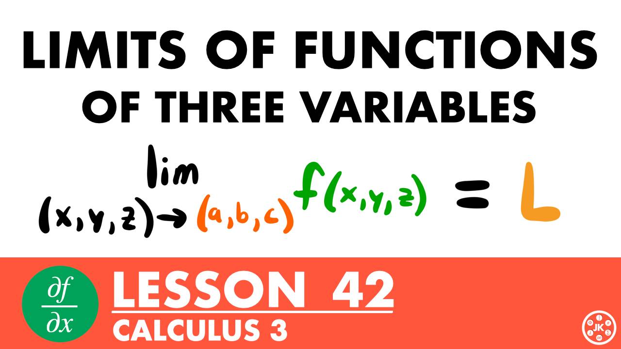 Calculus 3 Lesson 42: Limits of Functions of Three Variables