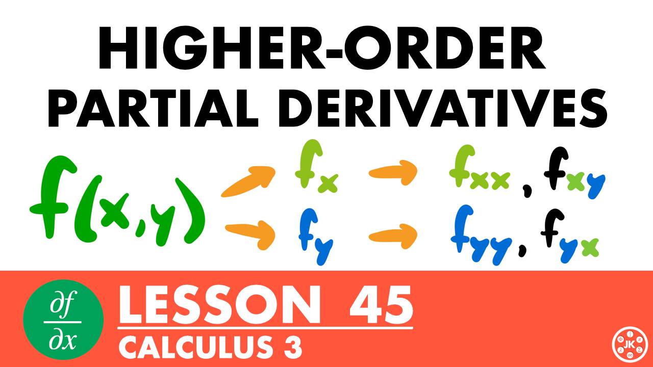 Calculus 3 Lesson 45: Higher-Order Partial Derivatives