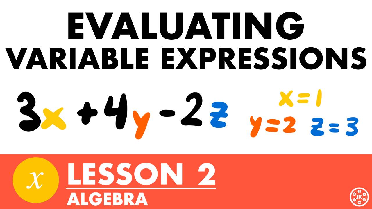 Algebra Lesson 2: Evaluating Variable Expressions
