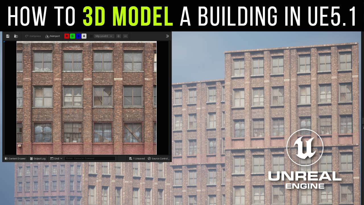 How to 3d model a Building In Unreal Engine 5