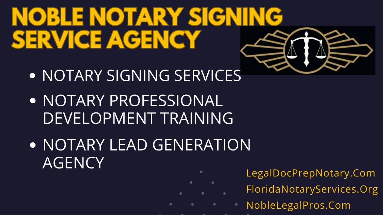 Notary Signing Service Agency