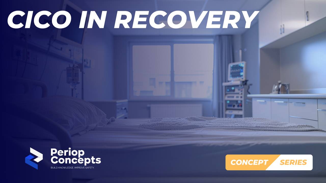 CICO in recovery: when the crisis happens after the airway