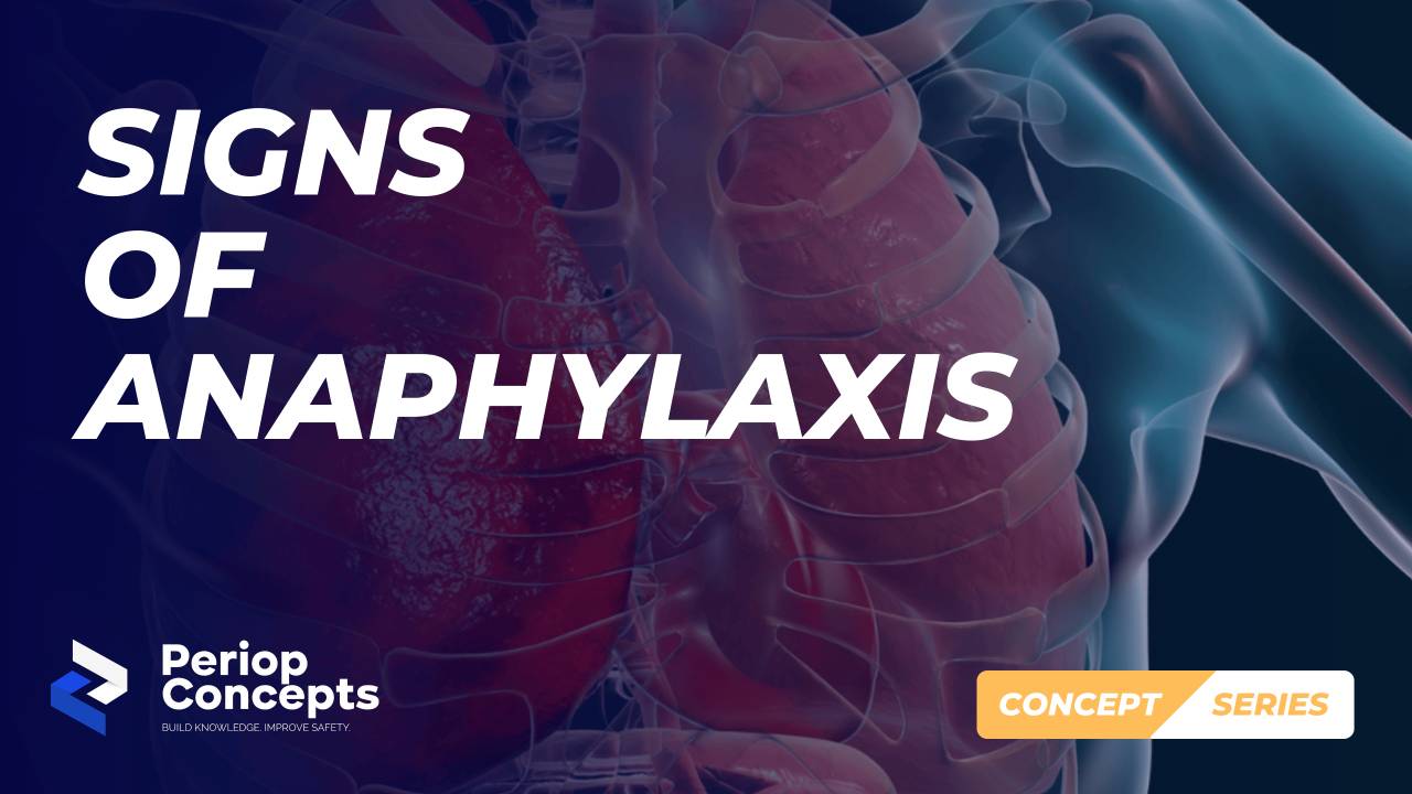 Signs of Anaphylaxis
