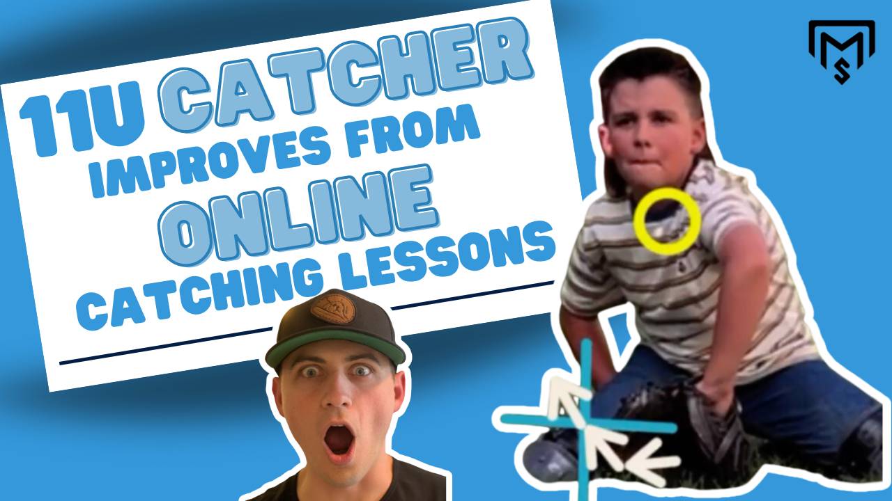 11u Catcher Improves From Online Lessons - & Likes It More!