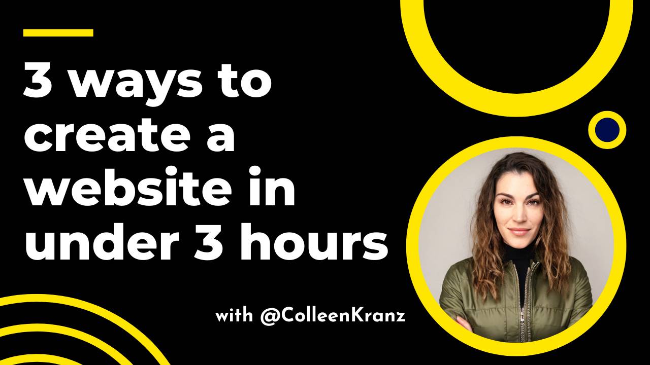 GNT #033: 3 ways to create a website in under 3 hours