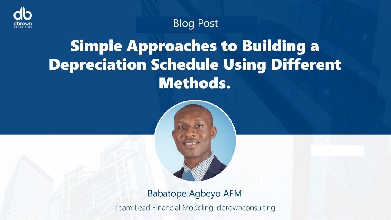 Simple Approaches to Building Depreciation Schedules
