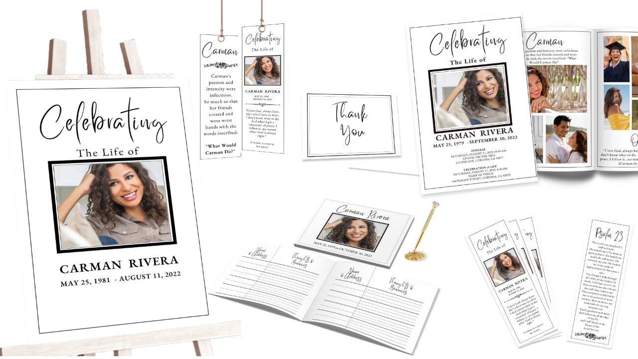 Simply Stunning Funeral Templates | Celebration of Life Bundle