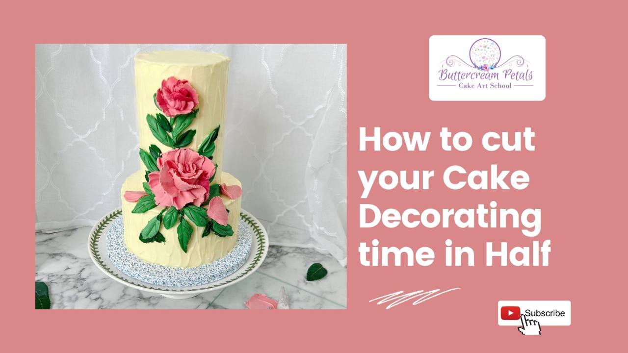 How to cut cake decorating time in half!