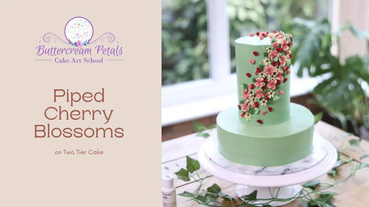 Buttercream Floral Cake - Tutorial