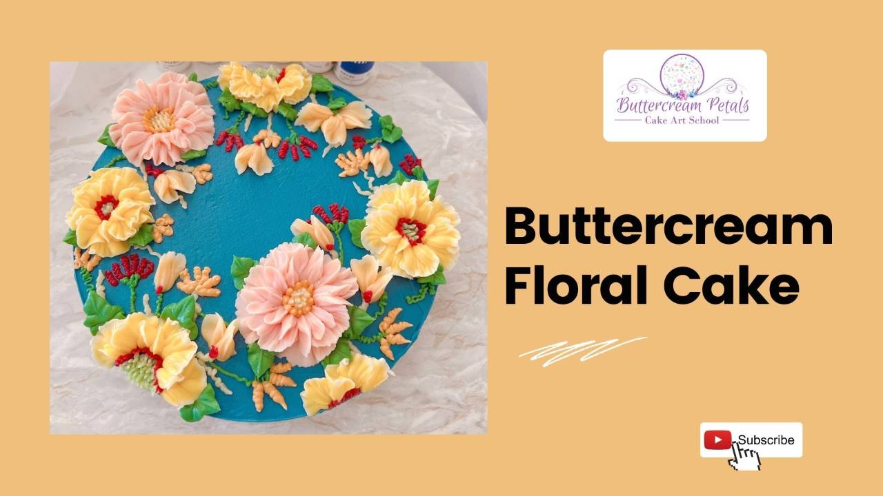 Learn to make a Buttercream Floral Cake