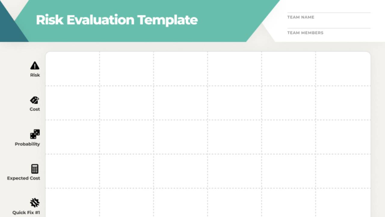 Risk Evaluation Template