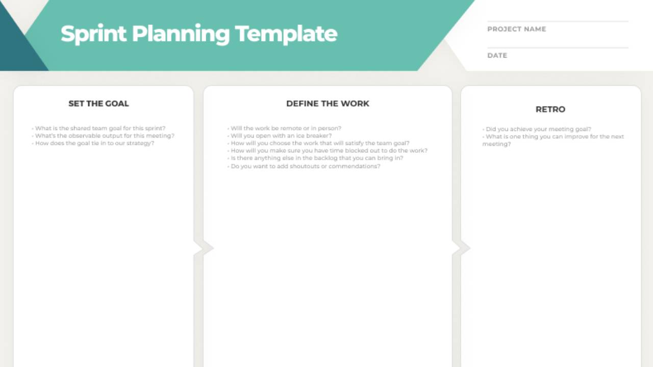 Sprint Planning Template
