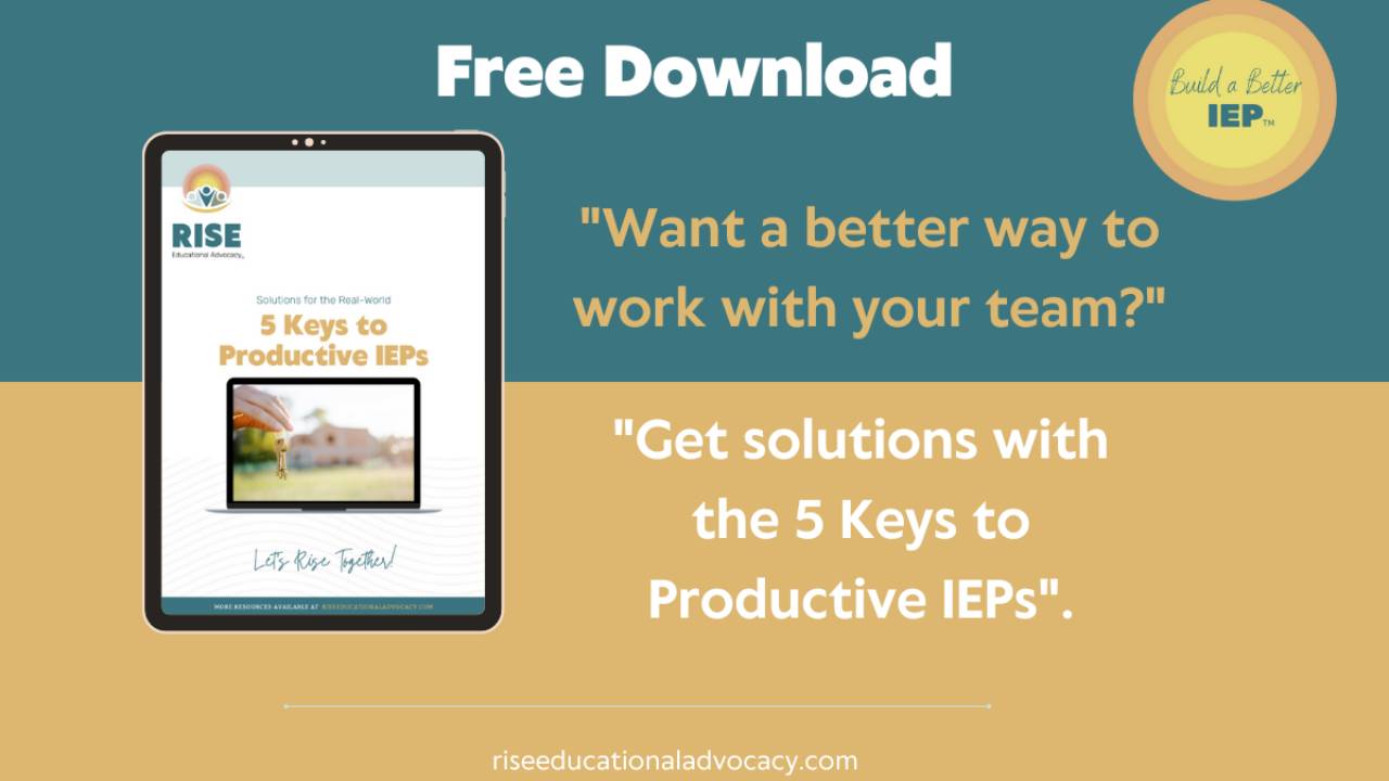 Free Guide: 5 Keys to Mastering Outcome Based IEPs