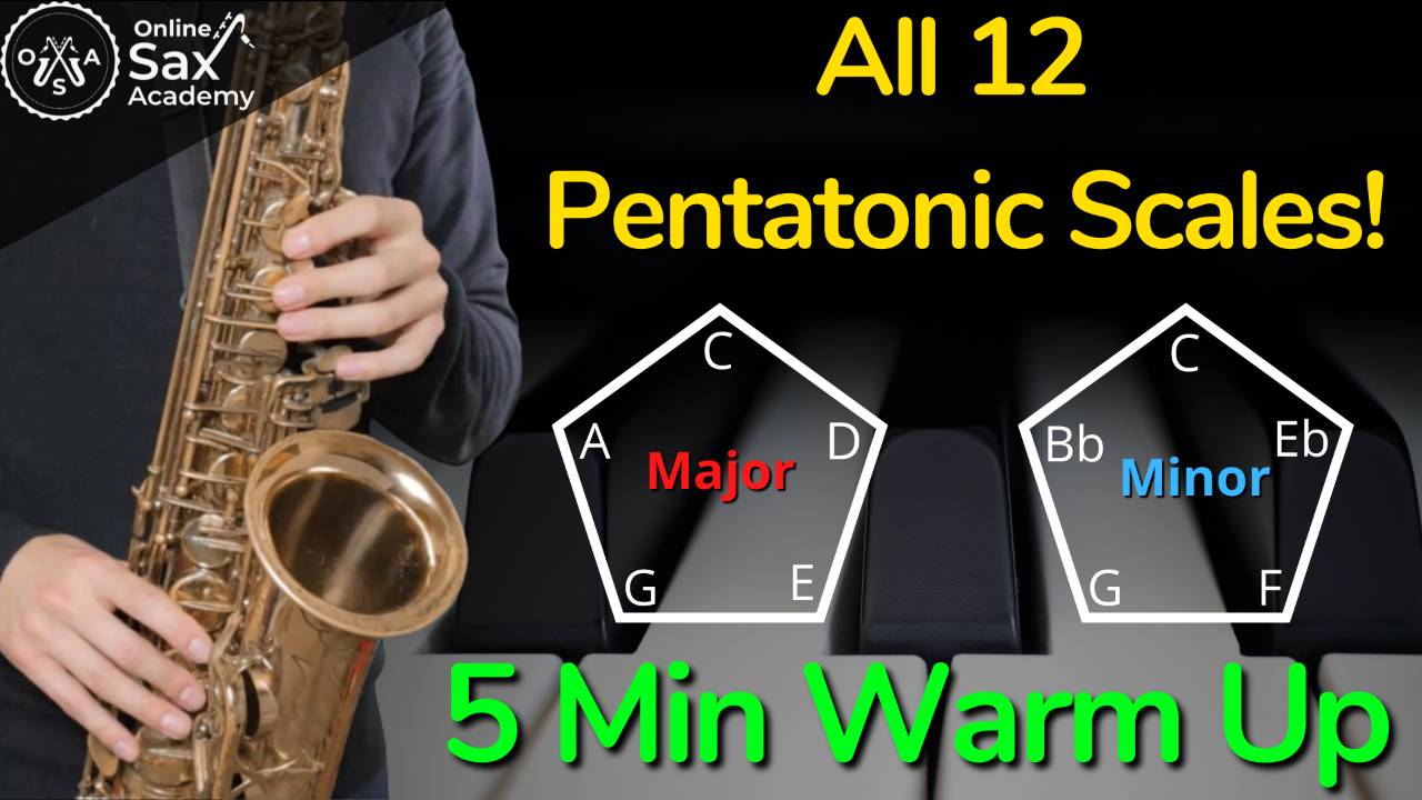 #81 Learn All 12 Pentatonic Scales: 5 min Play-Along Warm Up
