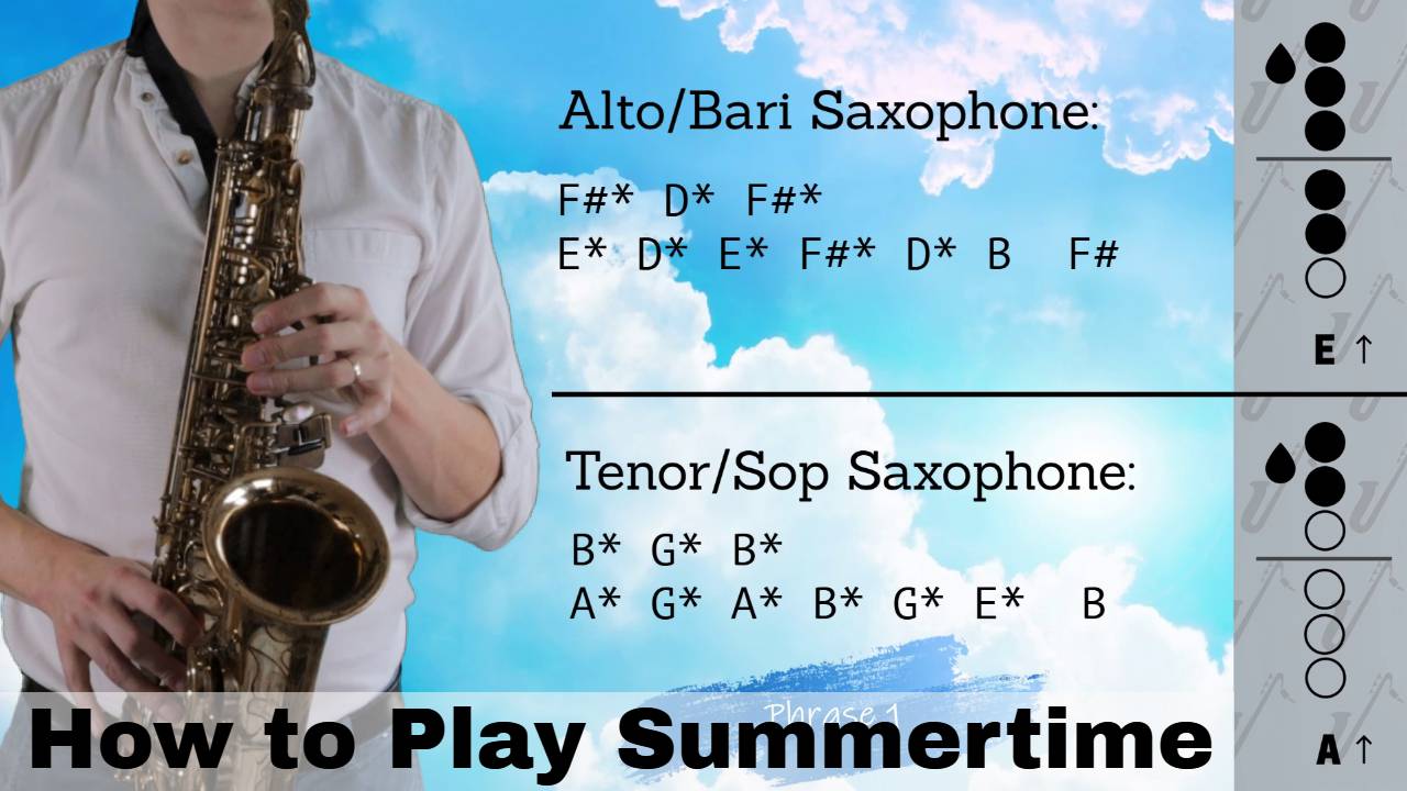 #12 How to Play Summertime on Sax