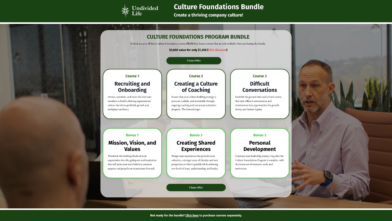 Culture Foundations Courses