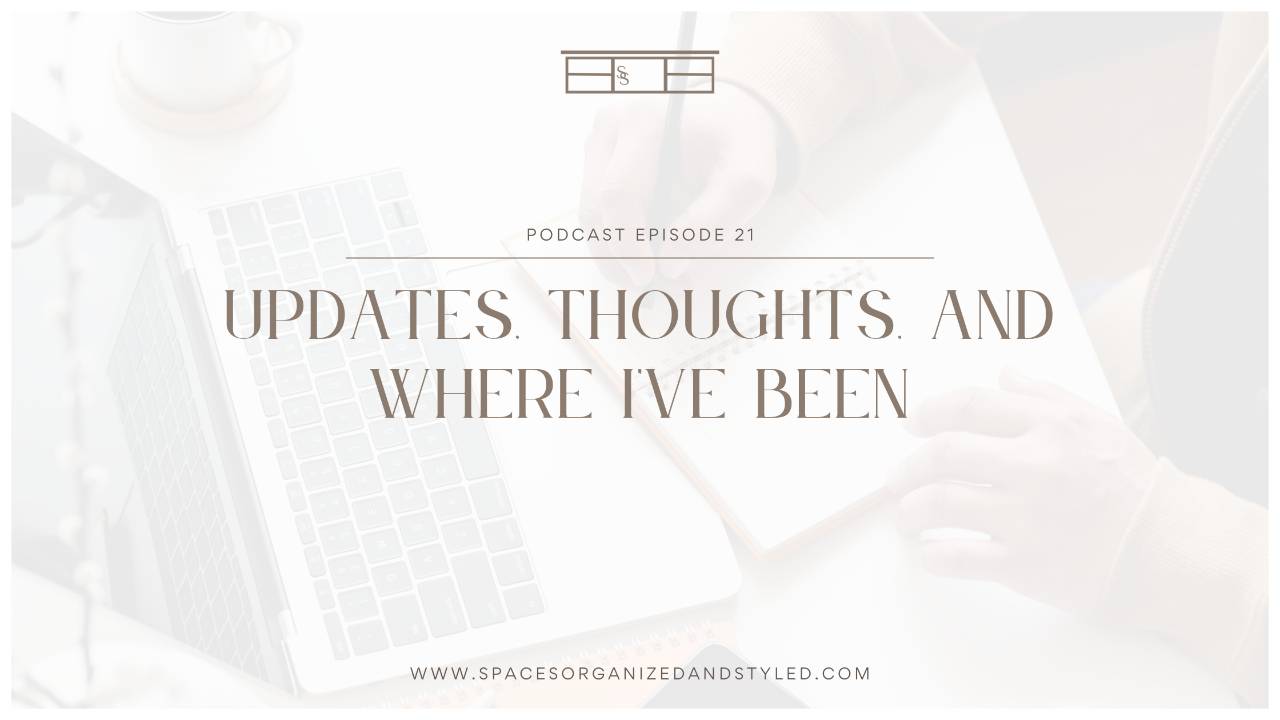 Podcast Episode 21: Updates, Thoughts, and Where I've Been.