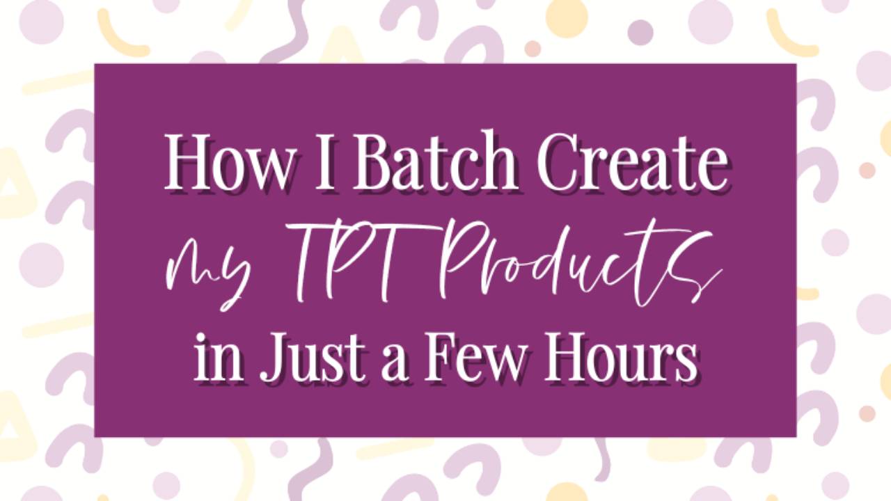 How I Uploaded 5 New TPT Products in Just a Few Hours