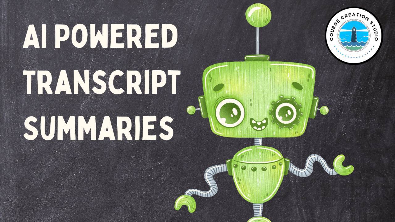 How to use AI to create a transcript summary for a podcast