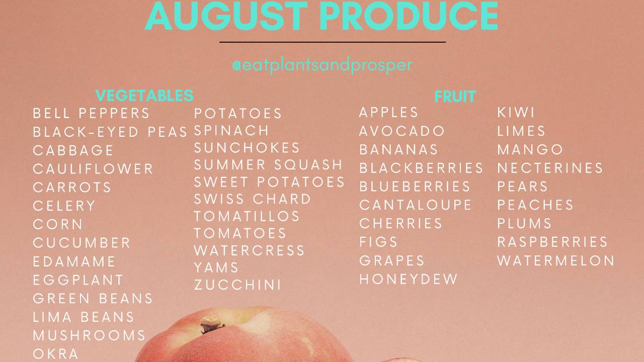 Fresh August Produce & Stress-Less Tips for Back-to-School Season