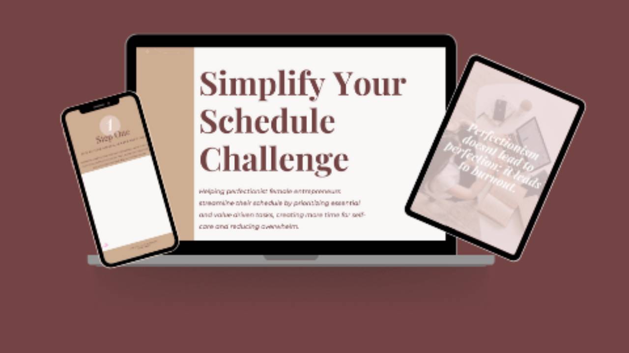 Simplify your Schedule Challenge