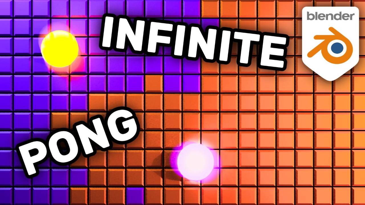Infinite Pong with Simulation Nodes in Blender 4.0