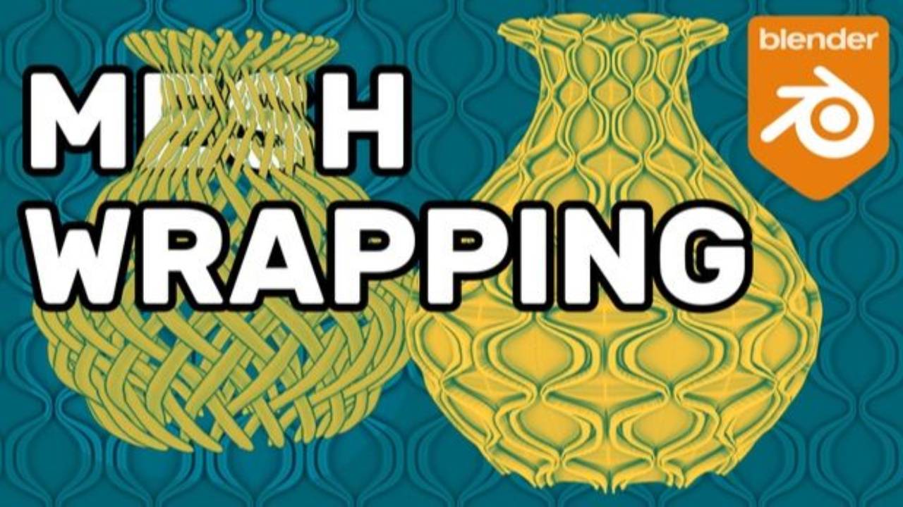 Mesh Wrapping tutorial with Geometry Nodes for Blender