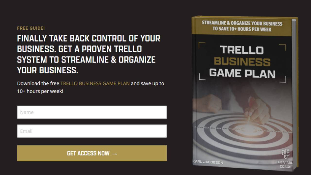FREE Trello Business Game Plan | The Viable Coach
