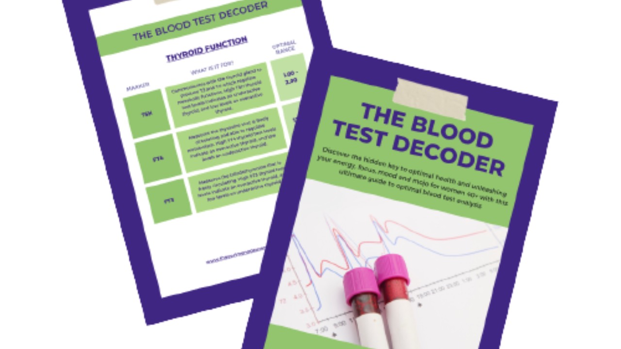 The Blood Test Decoder: Optimal Ranges for Women 40 Plus