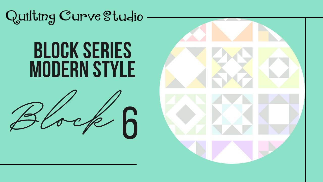 Quilt Block Series Modern Style Block 6