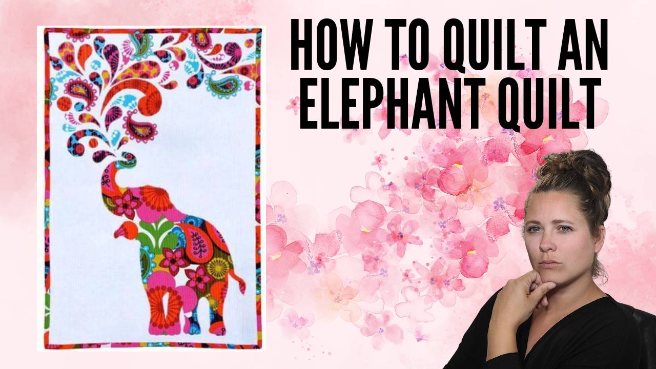 How to Quilt a Paisly Splash Elephant Baby Quilt