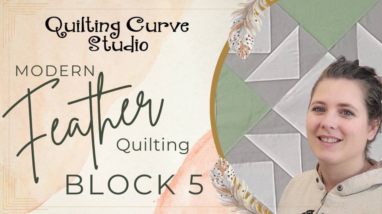 Modern Quilting Feathers Block 5