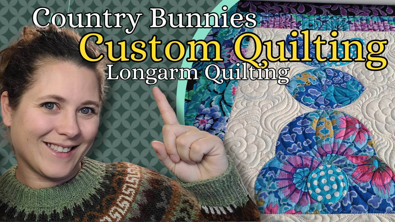 Country Bunnies Quilt Pattern Longarm Custom Quilting