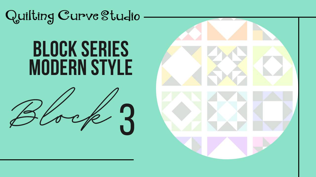 Quilt Block Series Modern Style Block 3