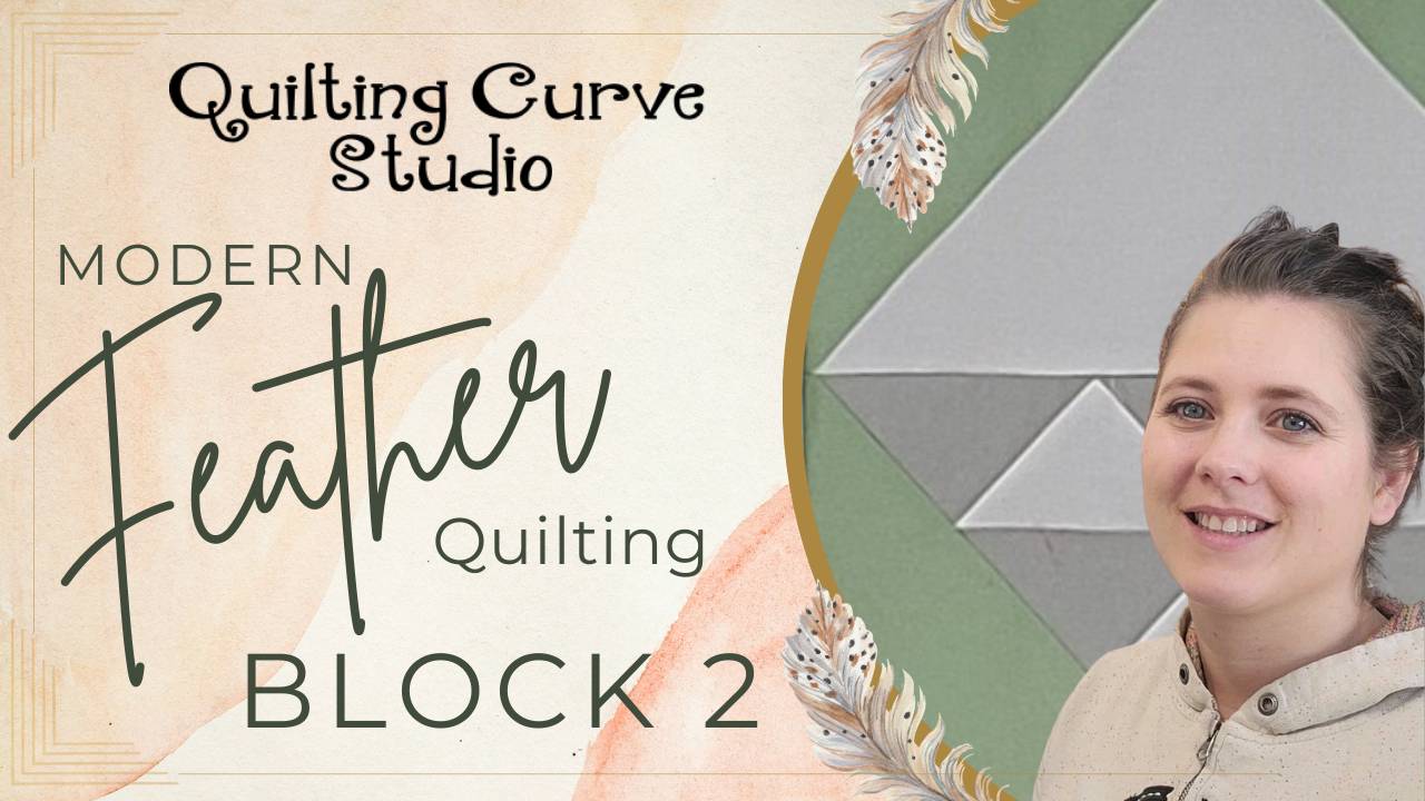 Modern Quilting Feathers Block 2