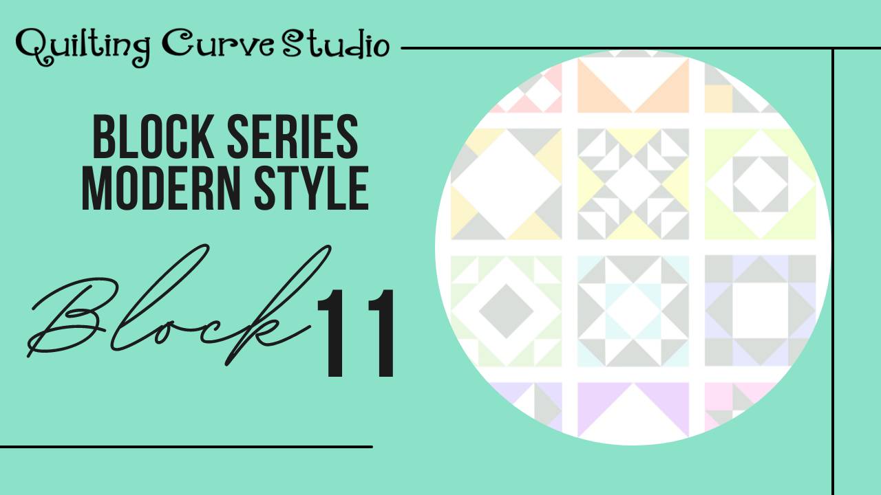 Quilt Block Series Modern Style Block 11