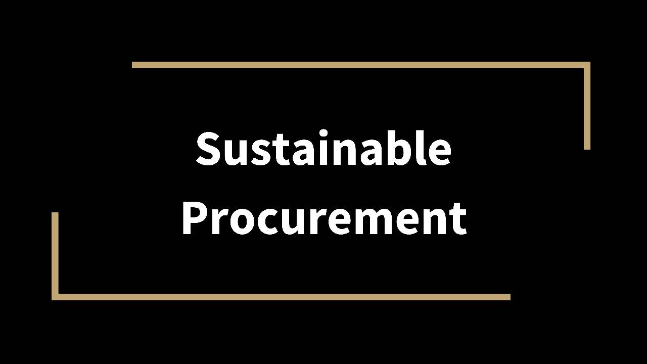 Sustainable Procurement