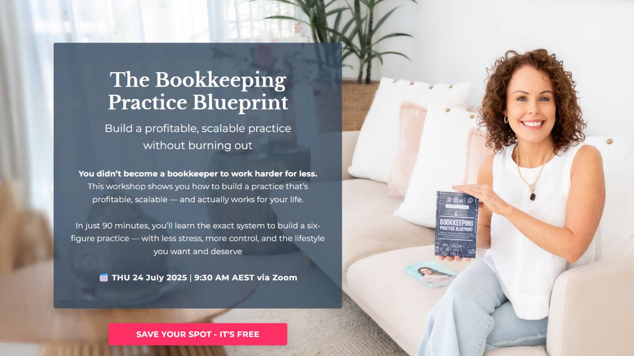 The Bookkeeping Practice Blueprint Workshop | TSB