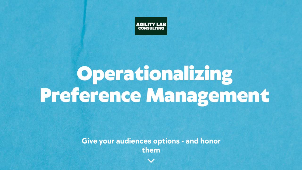 What to Consider When You're Considering Preference Management