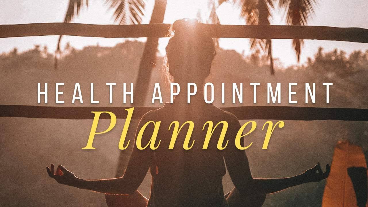 Free Downloadable Health Appointment Planner