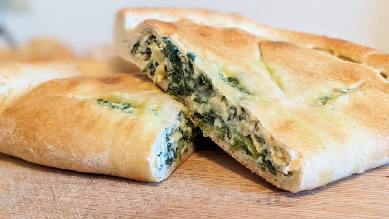 Pita Spinach Calzone