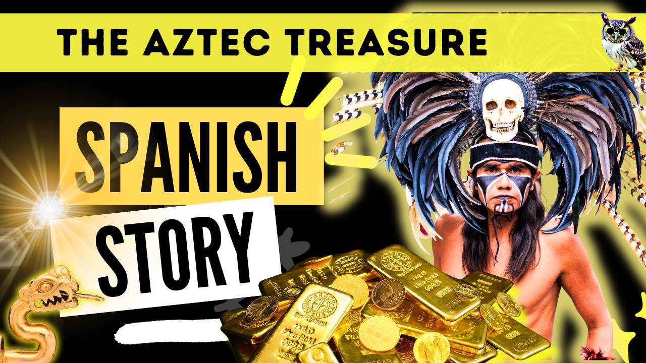 The Mysterious Disappearance of the Aztec Treasure - Bilingual story
