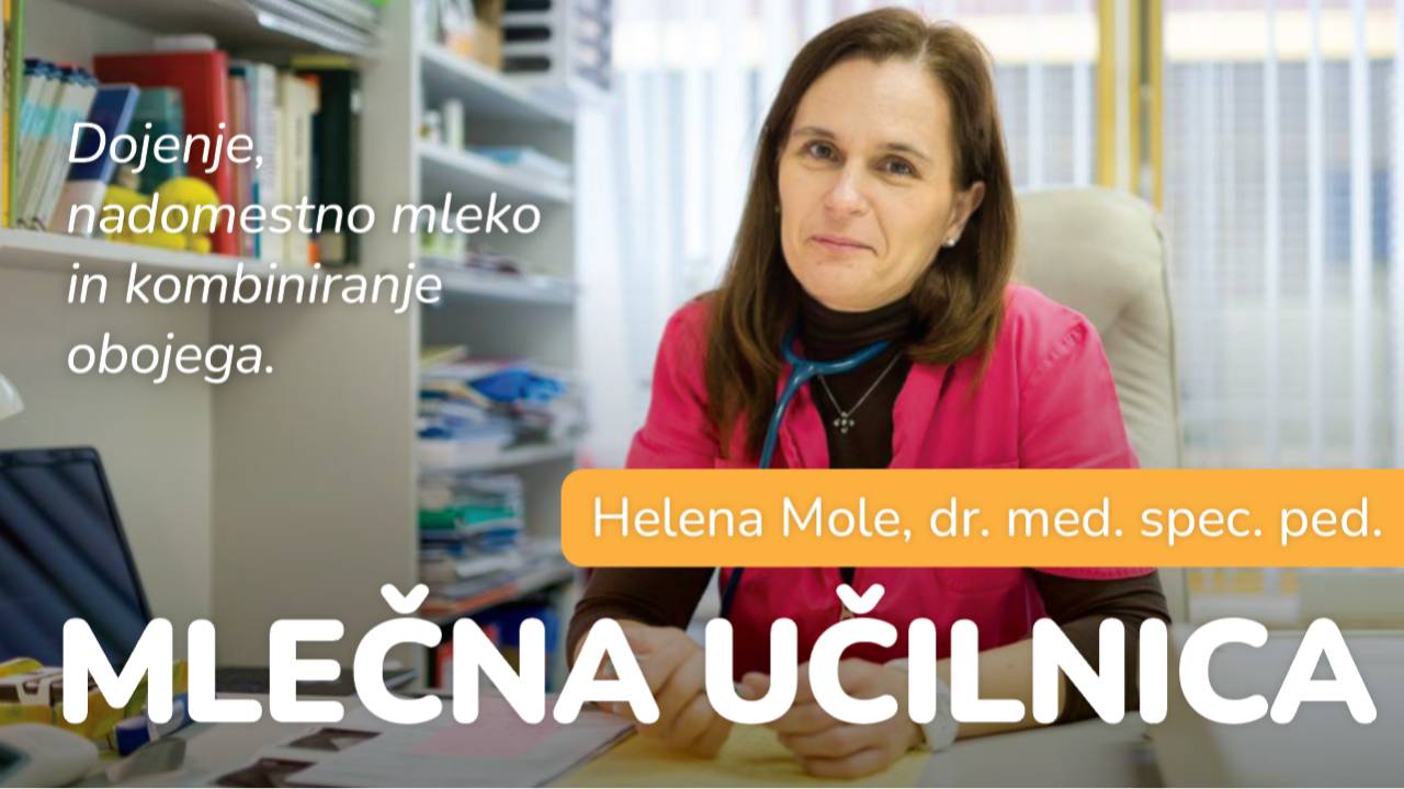 Mlečna učilnica - materino mleko, nadomestno mleko in kombinacija