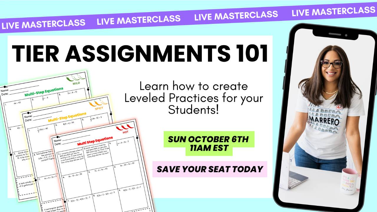 Tiered Assignments 101: How to created Leveled Practices