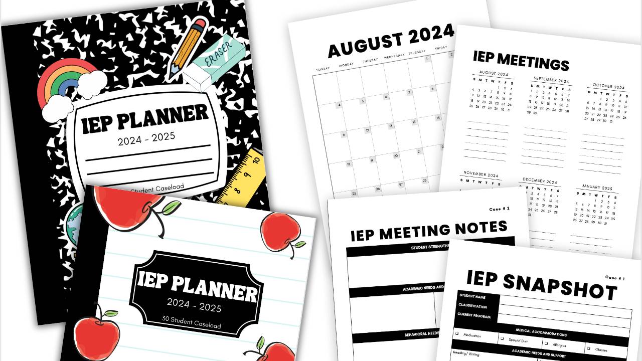 IEP Planners for Special Education Teachers