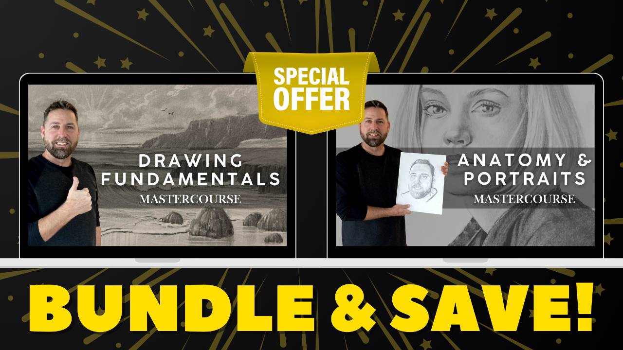 Bundle: Anatomy & Portraits + Drawing Fundamentals Mastercourses